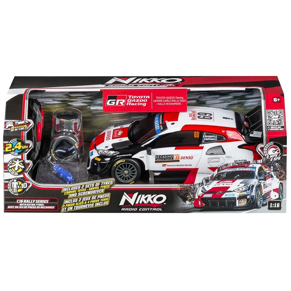 Toyota Gazoo Racing GR 1:16 Scale WRC Yaris RC Radio Control Model Car ...