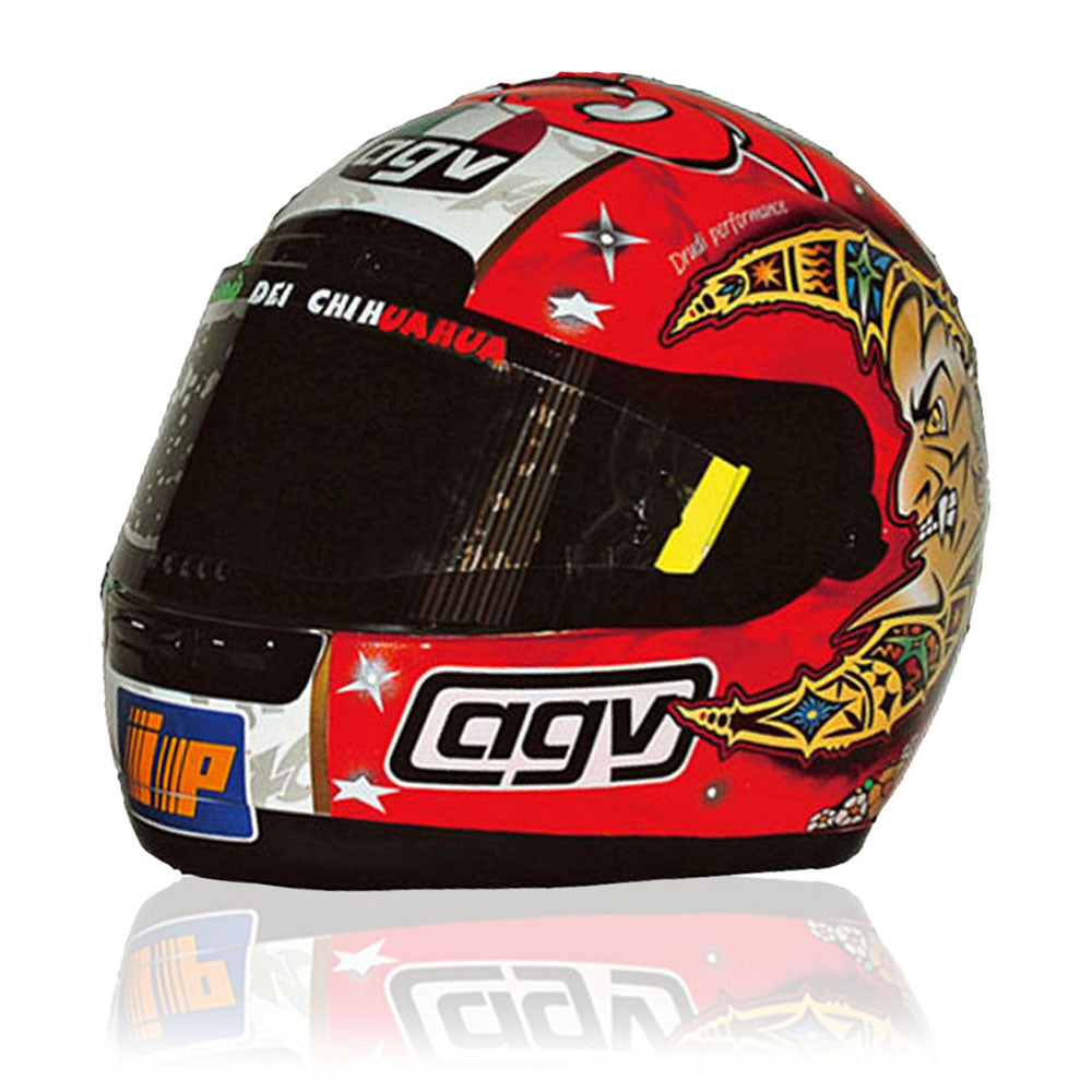 Valentino Rossi VR46 1:5 Scale Moto GP Mini Helmet Imola 1999 – Pitwalk